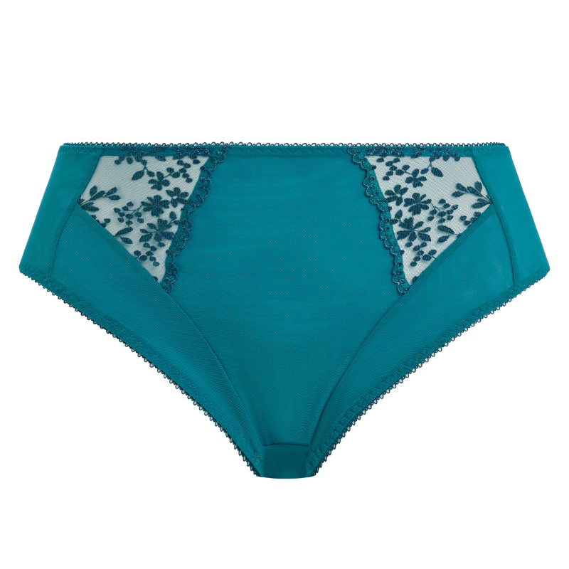 Elomi Zarla High Leg Brief Ocean Depths